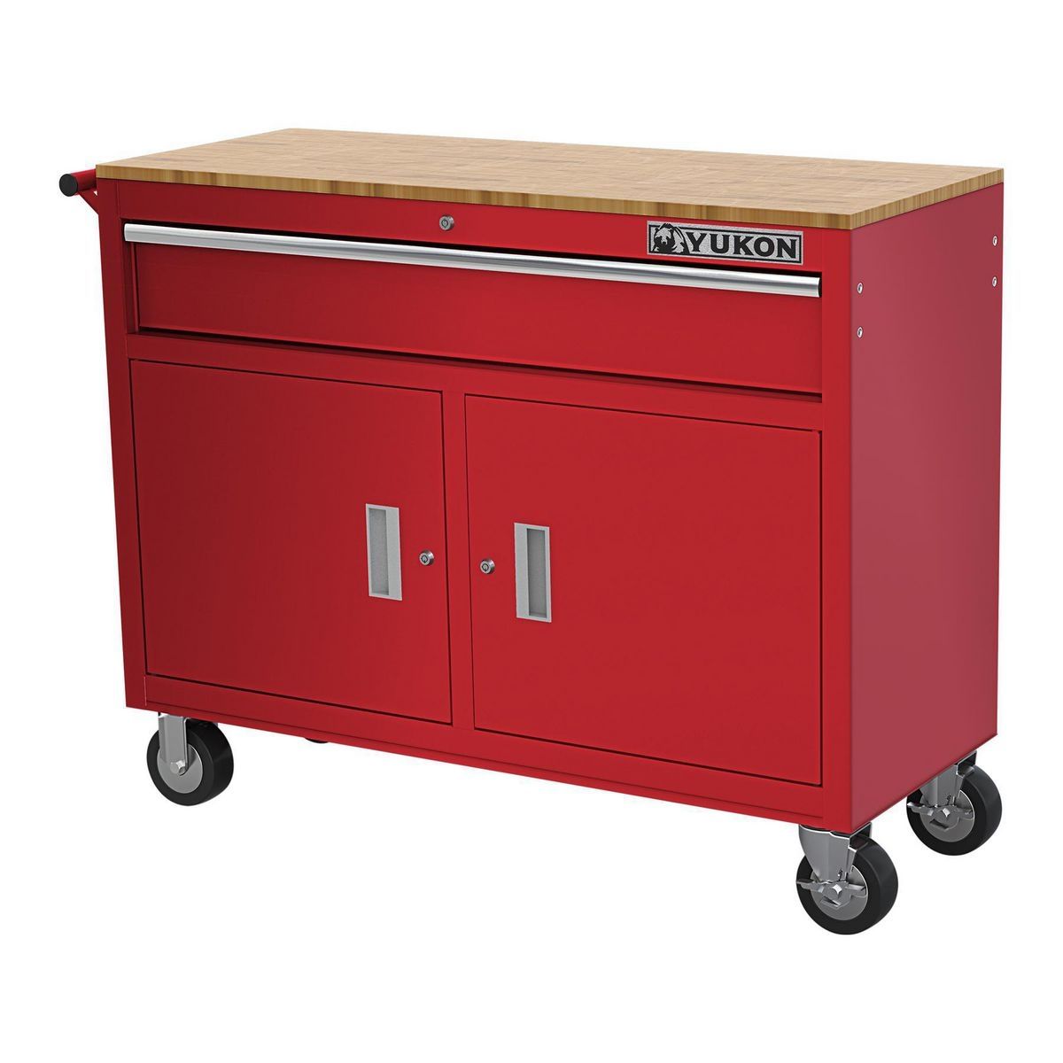 YUKON 46 in Mobile Workbench with Solid Wood Top – Brotherz Tools