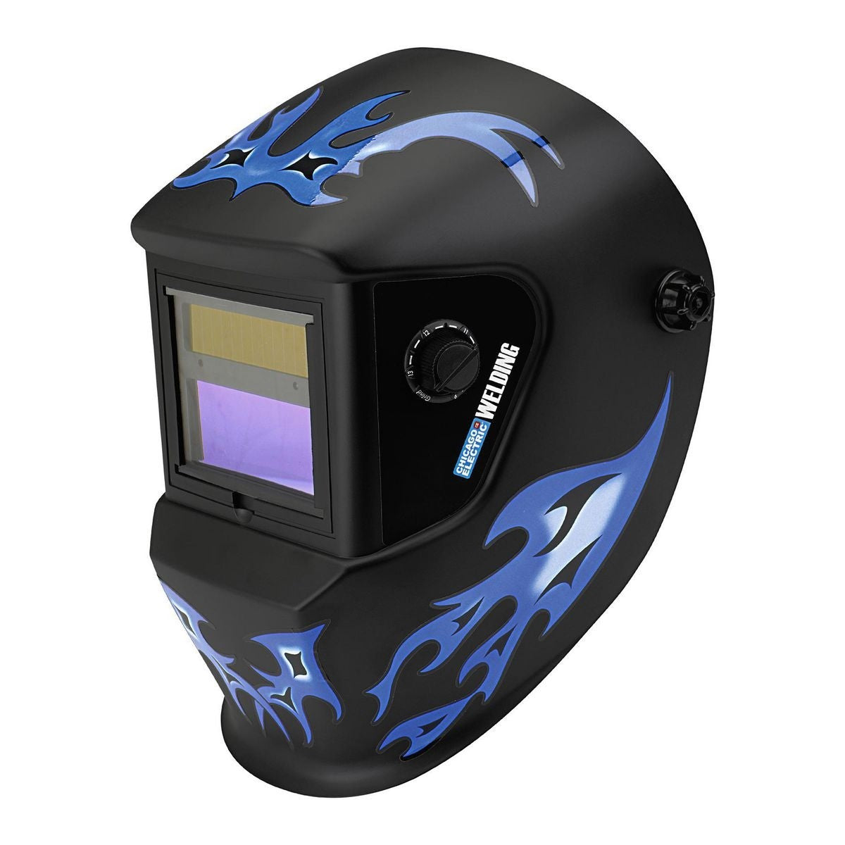 Blue Design Auto Darkening Welding Helmet Chicago Electric – Brotherz Tools